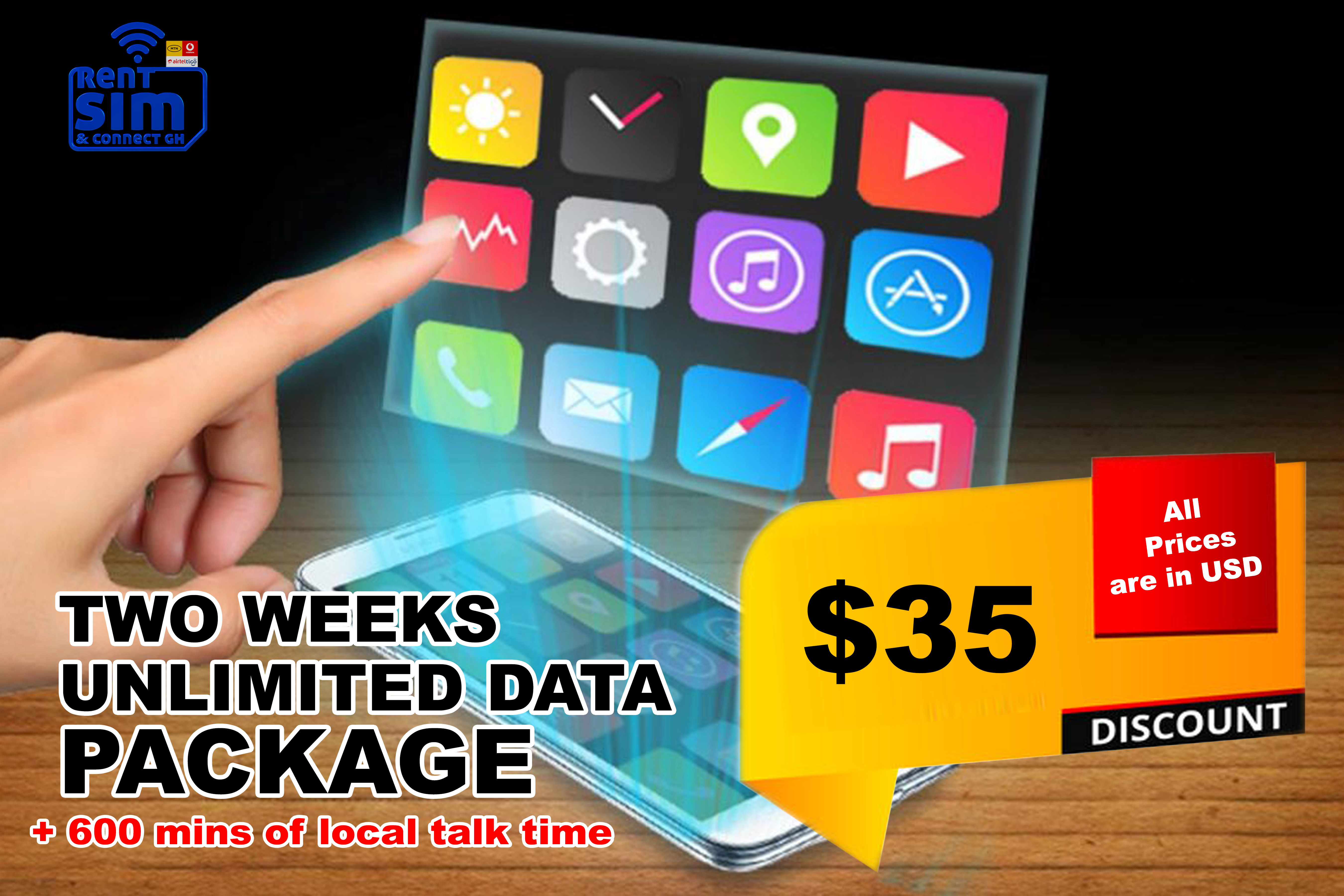 Rent SIM Card while in Ghana - Unlimited Internet & Calls - RentSimConnect